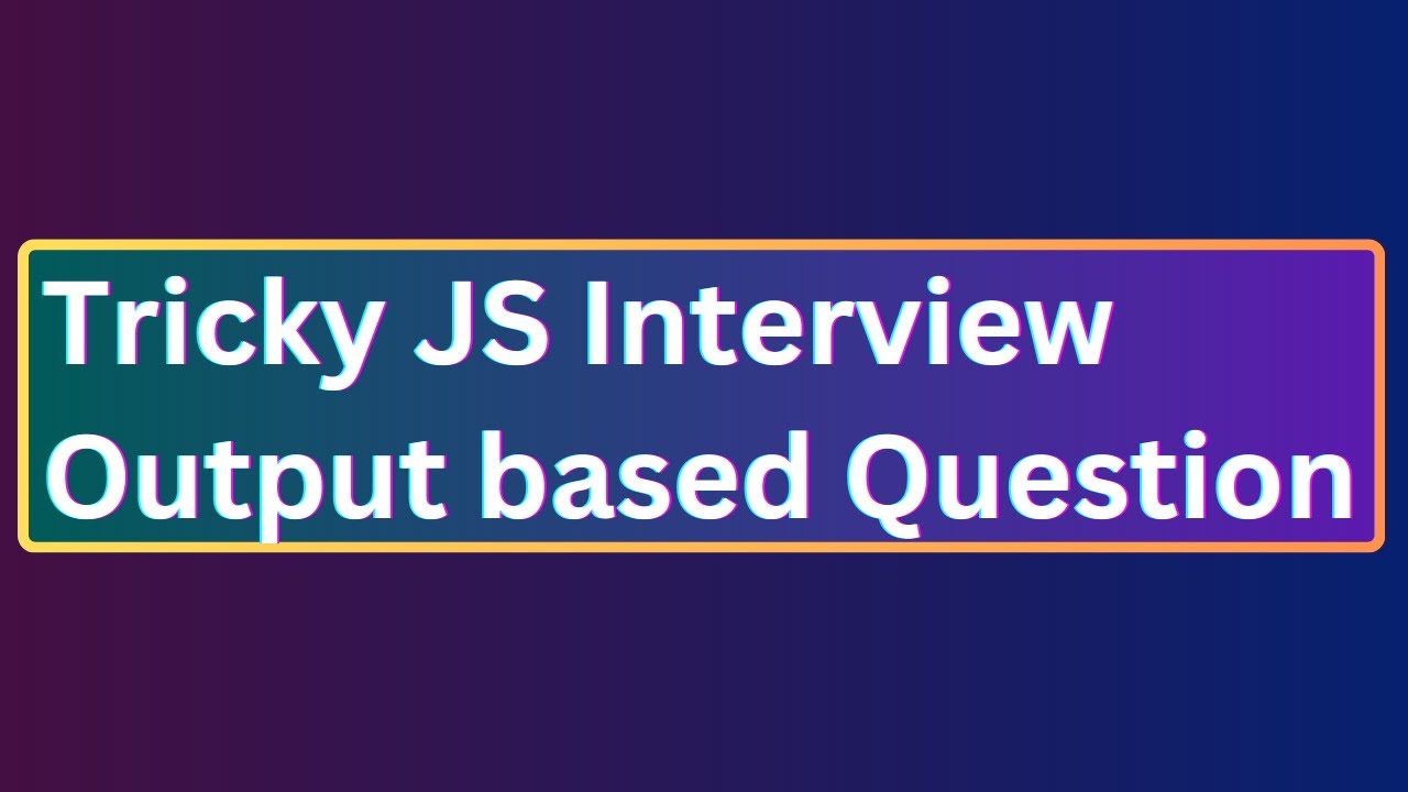 Tricky Javascript Interview Question  explained by frontend master #javascript #webdev