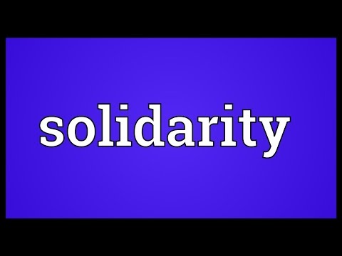 Solidarity Meaning