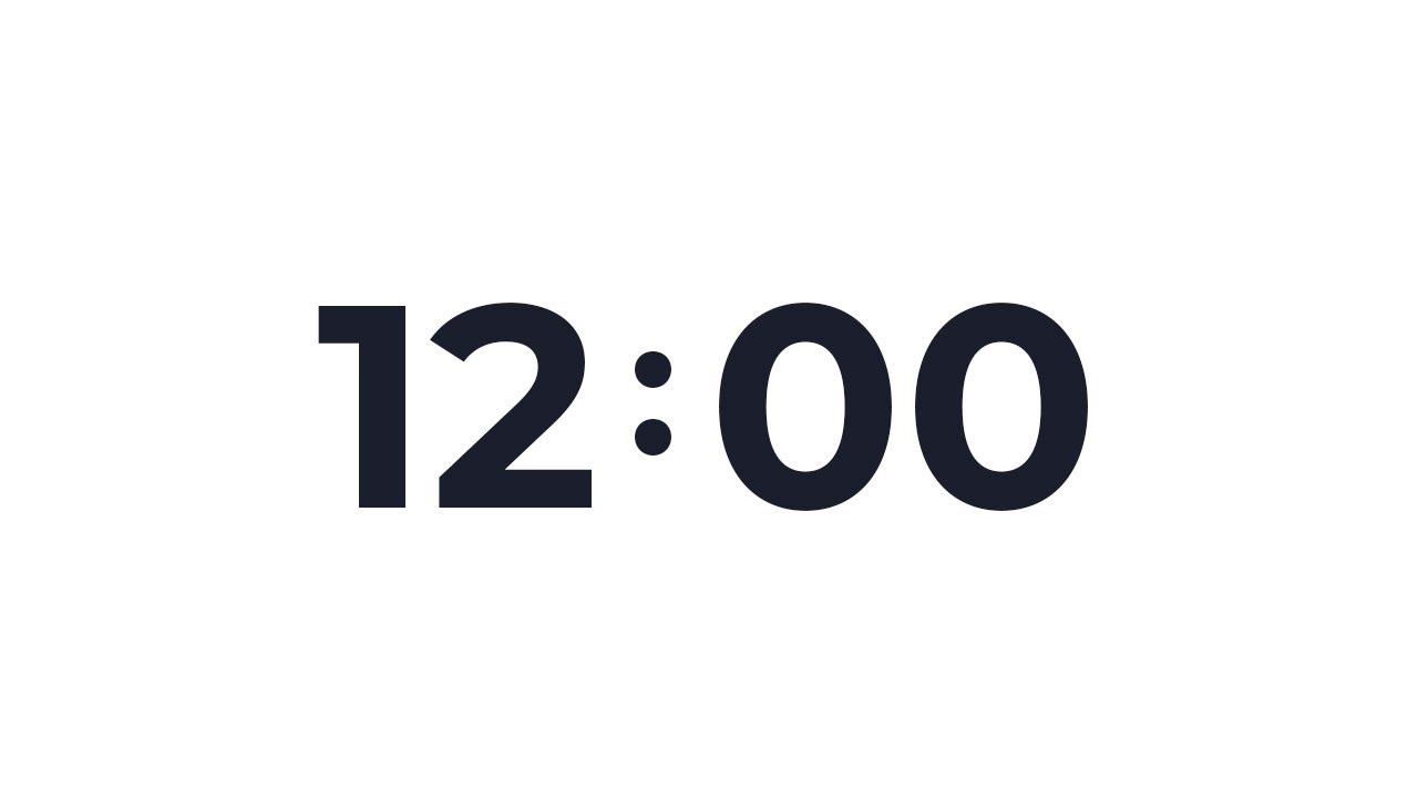 12 Minute Timer
