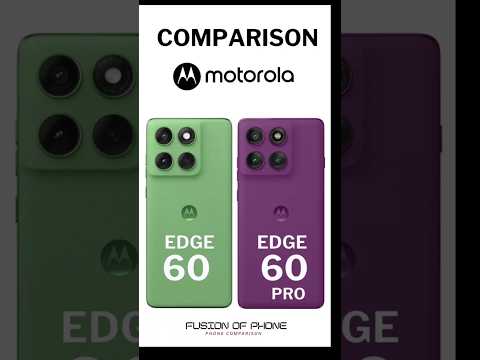 Moto Edge 60 vs Moto Edge 60 Pro ⚡ Quick Comparison | Big Specs Difference? #mobilephone #tech