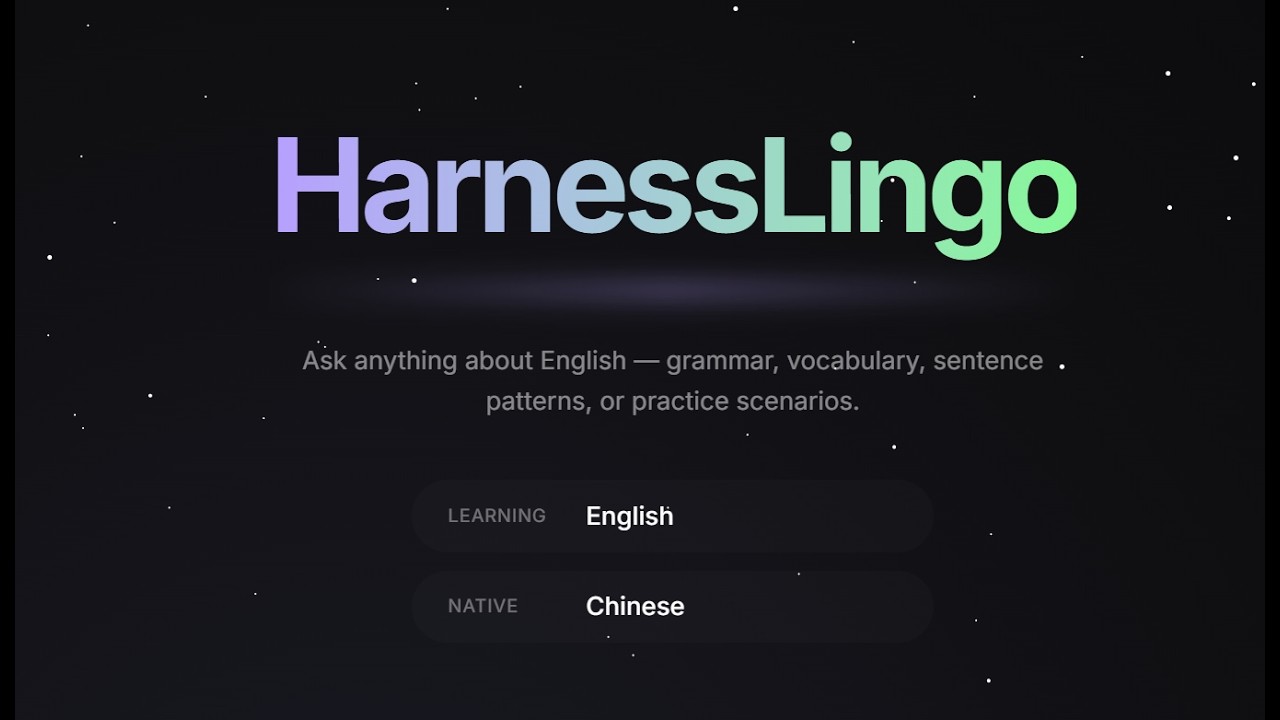 HarnessLingo - language learning AI