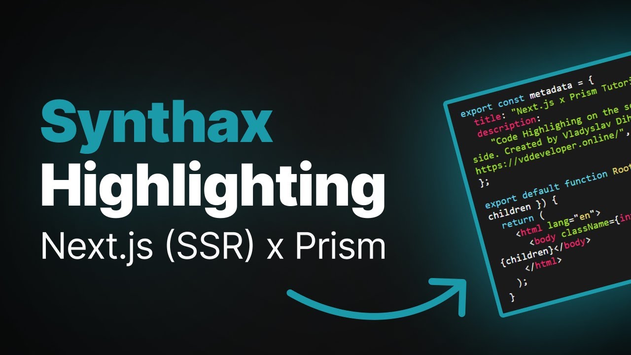 How to Add Server Side Code Highlighting | Next.js | Prismjs