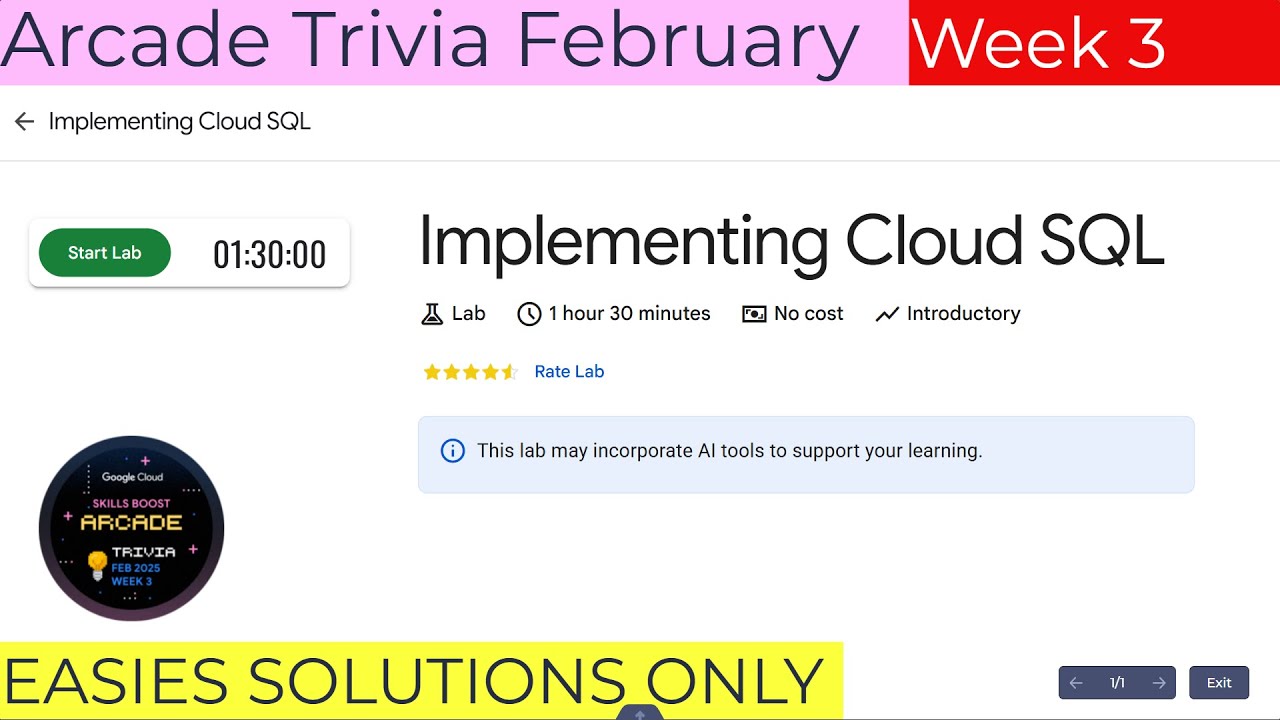 Implementing Cloud SQL Google Cloud LAB Solution || #quicklab