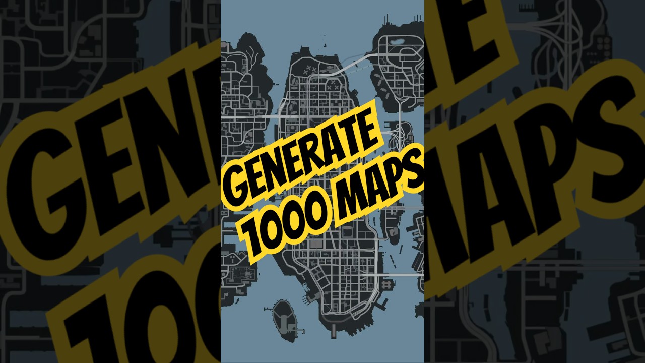 How to generate 1000 maps? #unity #gamedev #gamedesign #devlog