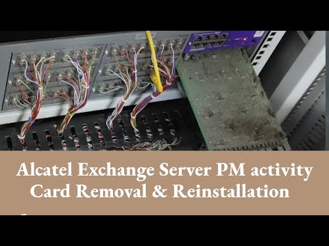 Alcatel Exchange Server Preventive Maintenance – Card Removal & Reinstallation