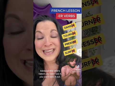 FRENCH LESSON: CONJUGATION -ER VERB ENDINGS Learn the song - remember it forever!