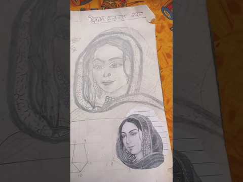 Begum Hazrat Mahal drawing by mee โฃ๏ธ๐ผ #drawing