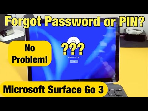 Surface Go 3: Forgot Password or PIN? Recover or Factory Reset