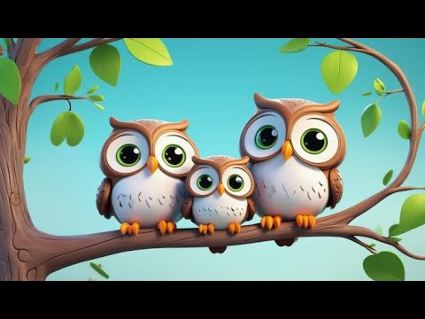 Three Wise Owls Know Sunny and Rainy | Learn Weather Words | Fun Kids Song