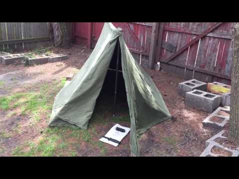 Testing the USGI pup tent