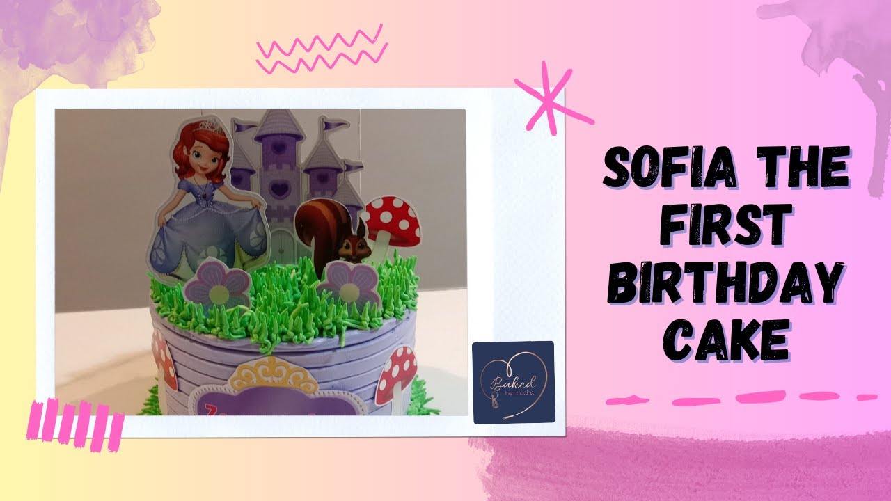 Sofia the first birthday cake #birthdaycakeforgirl #birthdaycake #sofiathefirst #howto