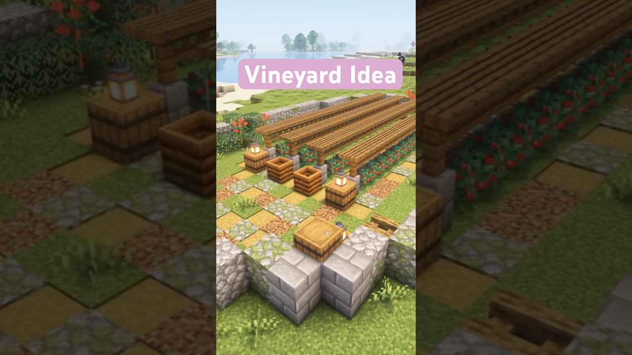 Minecraft Sweet Berry Vineyard Idea!