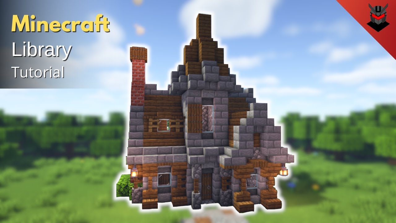 Minecraft: How to Build a Medieval Librarian's House | Library (Tutorial)