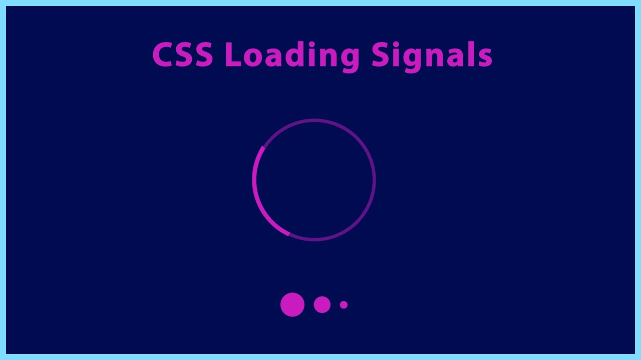Pure CSS loader and spinner Animation | HTML And CSS Tutorial (Full HD)