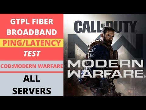 GTPL FIBER BROADBAND | Call of duty Modern Warfare PING/LATENCY TEST