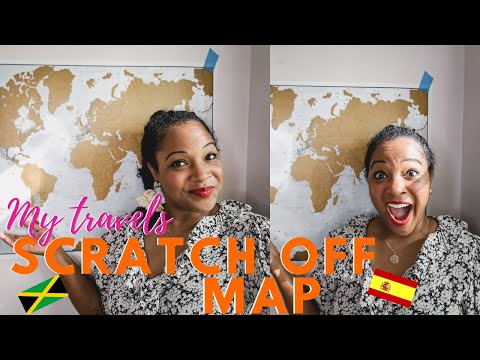 TRAVEL SCRATCH MAP check out all the INTERNATIONAL PLACES I have visited