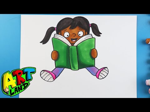 How to Draw SOMEONE READING A BOOK