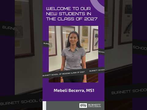 Welcome Class of 2027! Everyone meet Mebeli! #medschool #medicalschool #tcu #medicalstudent #texas