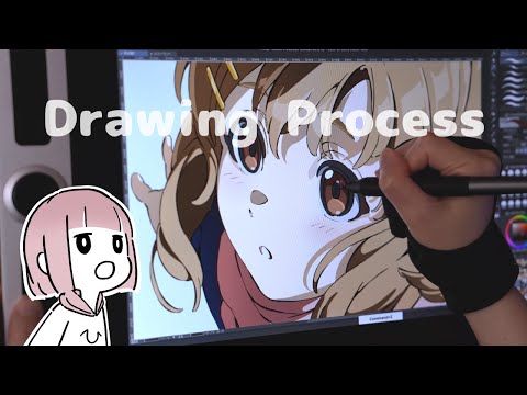 Yui Hirasawa | K-ON! : Anime Character Illustration Process
