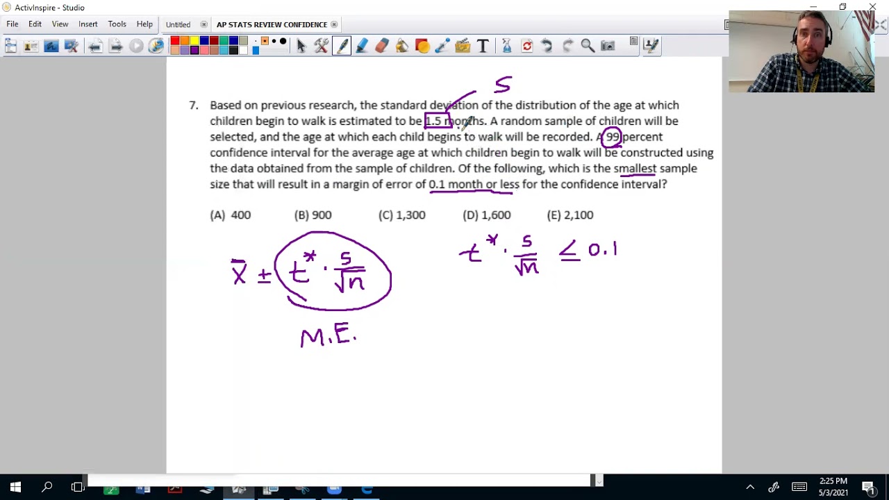 AP Stats Rev  5 #7