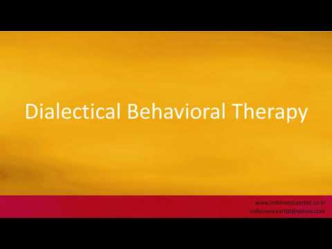 Pronunciation of the word(s) "Dialectical Behavioral Therapy".
