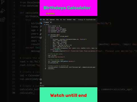 Python Code to Calculate Days, Years, Months, Seconds python tutorial #shorts #trending