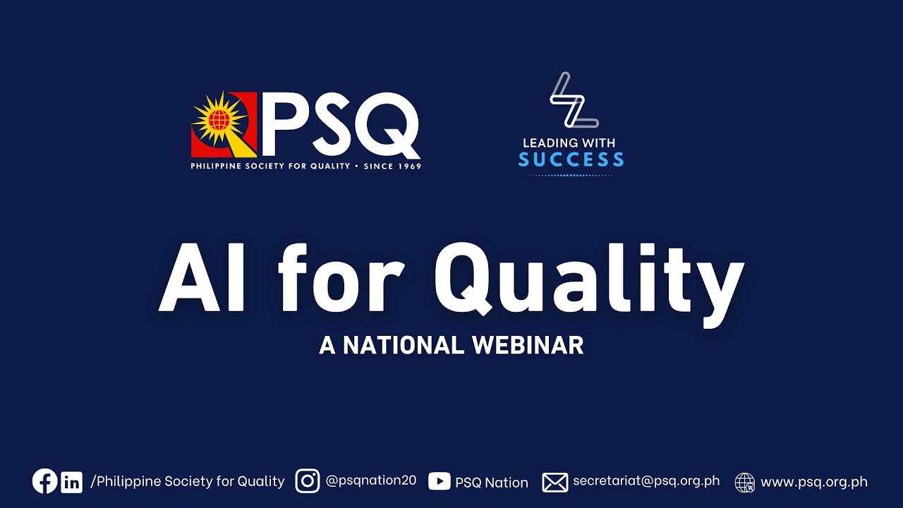 PSQ February 2024 Webinar | AI for Quality