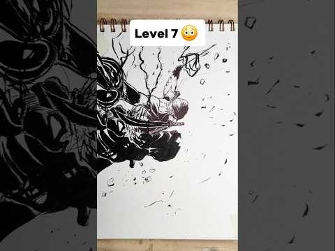 How to Draw Zoro in different levels 😳 #shorts #anime #drawing