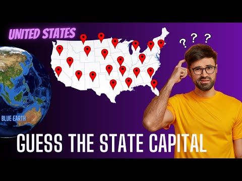 50 US State Capital Quiz - Guess the US State Capital.