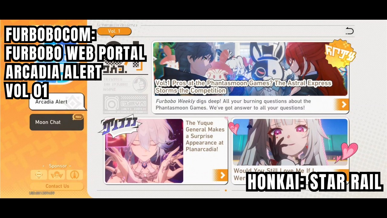[Honkai: Star Rail Furbobocom] Furbobo Web Portal - Arcadia Alert - Vol 01