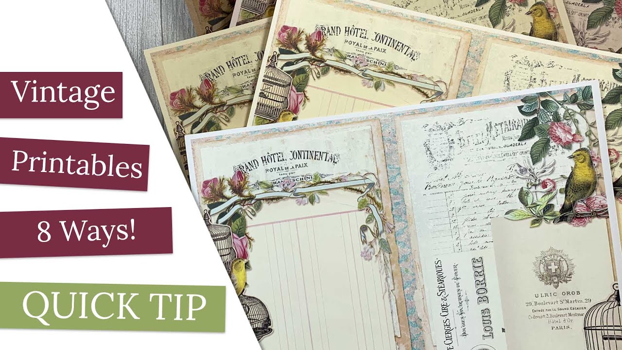 Vintage Printables 8 Ways!!