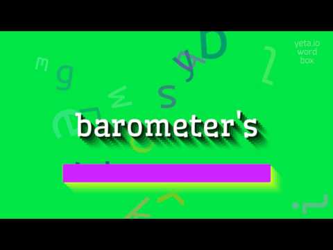 How to say "barometer's"! (High Quality Voices)