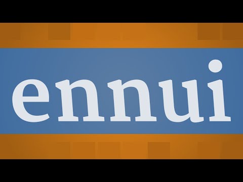 ENNUI pronunciation • How to pronounce ENNUI
