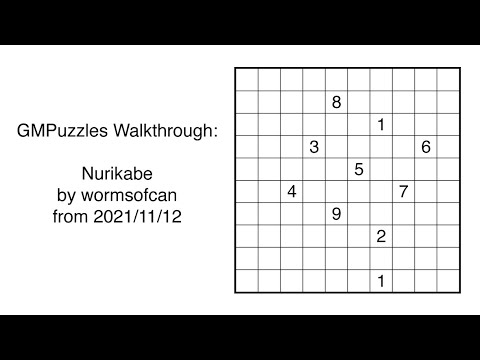 GMPuzzles - 2021/11/12 - Nurikabe by wormsofcan