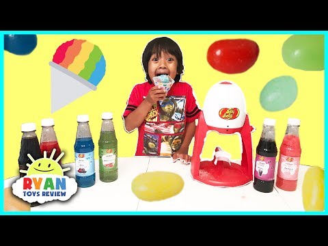 Jelly Belly Candy Electric Snow Cone Maker! DIY homemade Ice Shaver ...