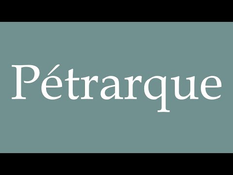 How to Pronounce ''Pétrarque'' (Petrarch) Correctly in French