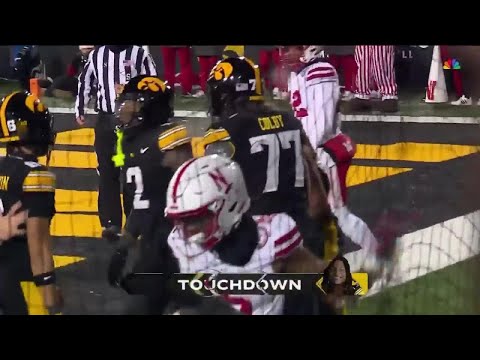 Kaleb Johnson Ties The Game vs. Nebraska | Iowa Football | 11/29/2024