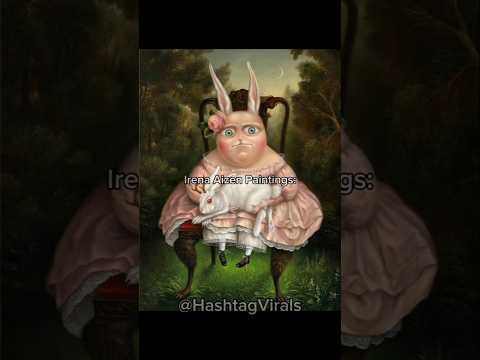 Irena Aizen Bunny Paintings #edit #meme #part2 #shorts #shortsart #drawing