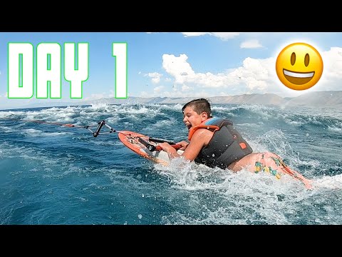 FIRST TIME FOR EVERYTHING | 9 YEAR OLD WITH CEREBRAL PALSY KNEEBOARDS ON HIS OWN FOR THE FIRST TIME