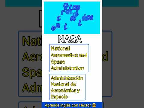 ¿Qué significa NASA?