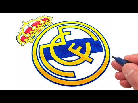 How to Draw the Real Madrid CF Logo (BEST ON YOUTUBE)