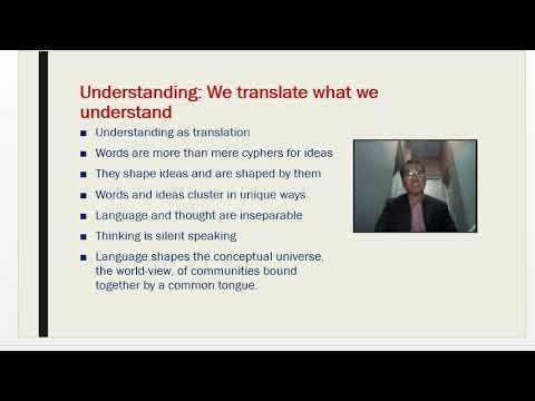 Untranslatability, Entanglement and Understanding II | Teach for Life