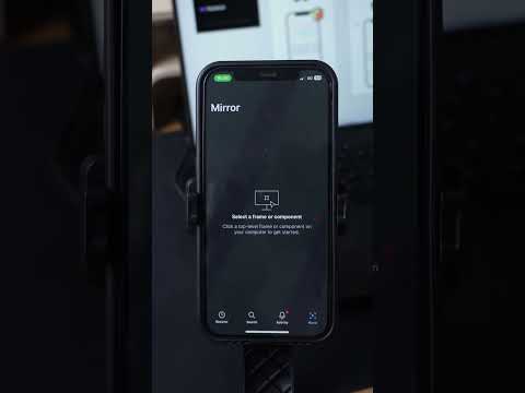 How to mirror your designs in Figma Web to your mobile phone