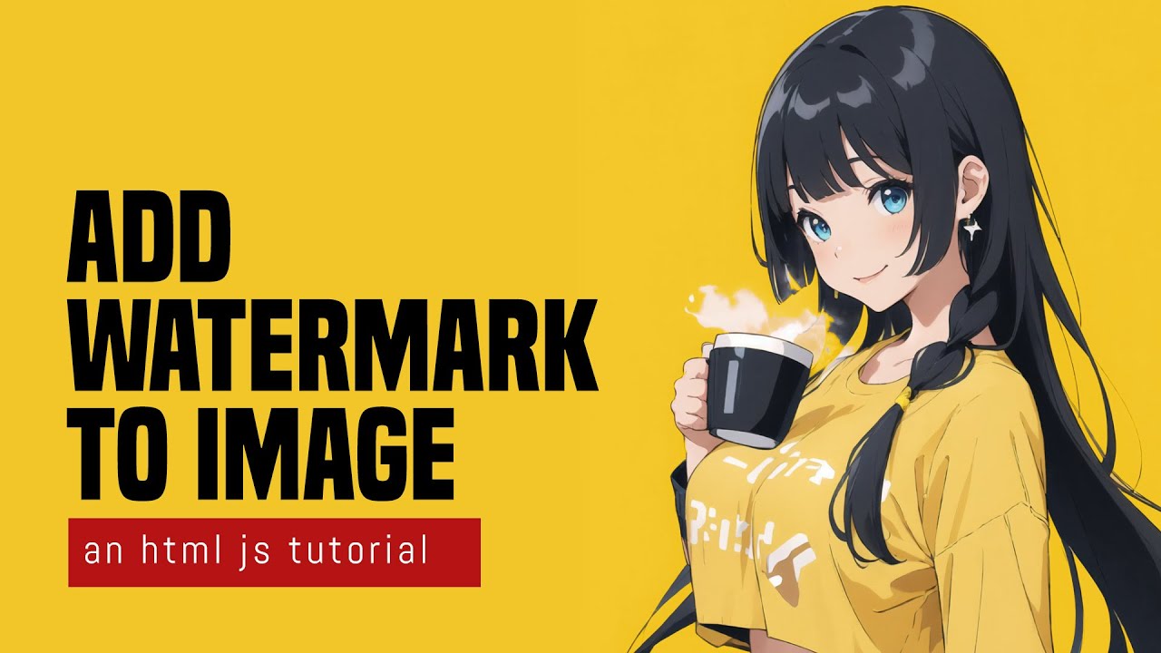 Add Watermark To Image In HTML Javascript