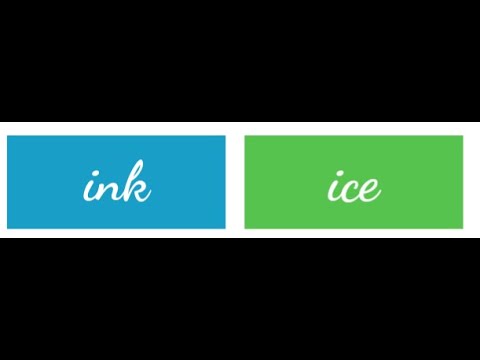 Phonics four letters words ll english words ending with "ink" "ice" ll words family ll sight words.