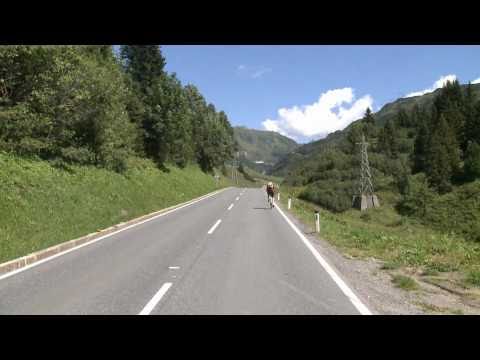 From Elmen via the Flexenpass to Bludenz - FitViewer Virtual Cycling - Real Life Video - RLV Austria