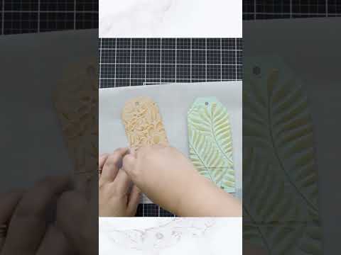 Make Your Tags Shine with Altenew's Embossing 3D Embossing Folders #altenew #papercra...