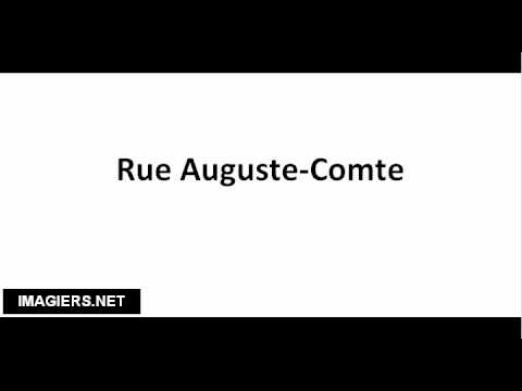 How to pronounce Rue Auguste Comte