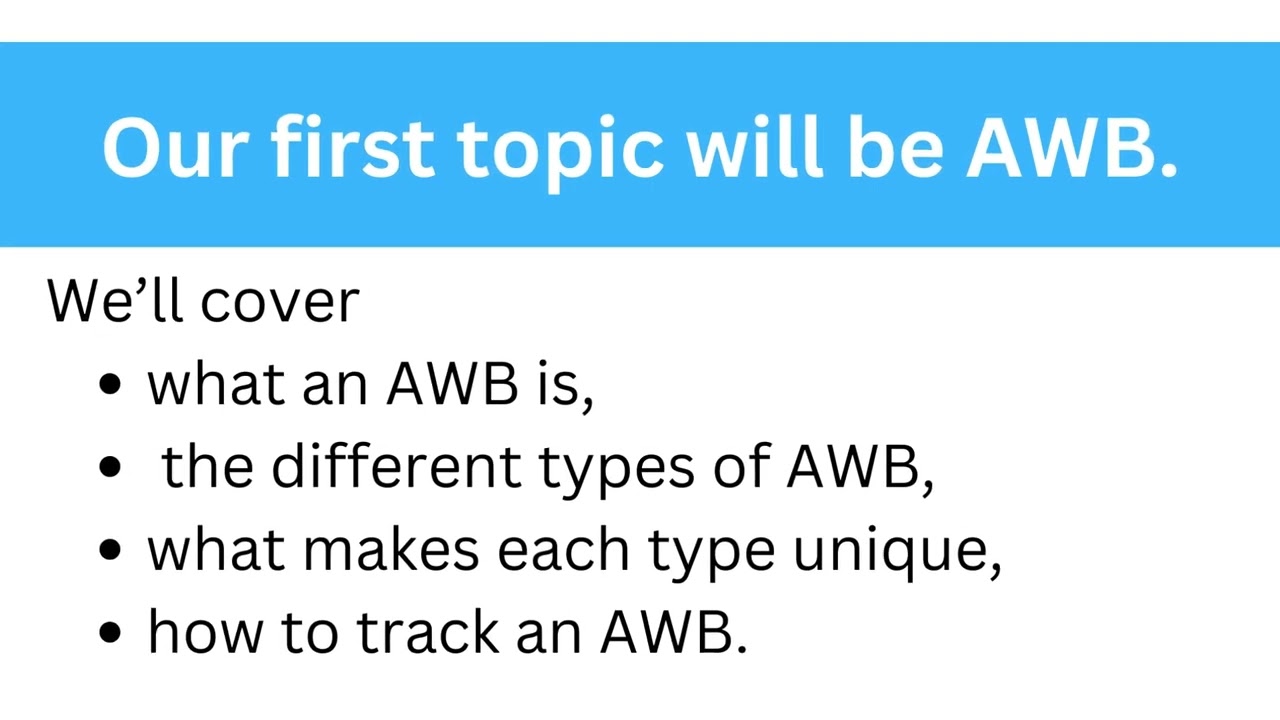 What is AWB? (Air Waybill) - Export Import Documentation By Exim Docs USA