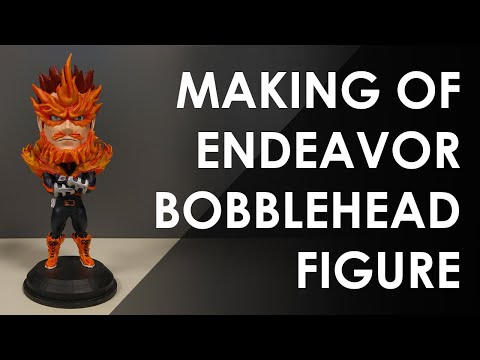 STL file Endeavor Fanart Fanart Bobblehead Boku No Hero Academia 👾 ・3D ...